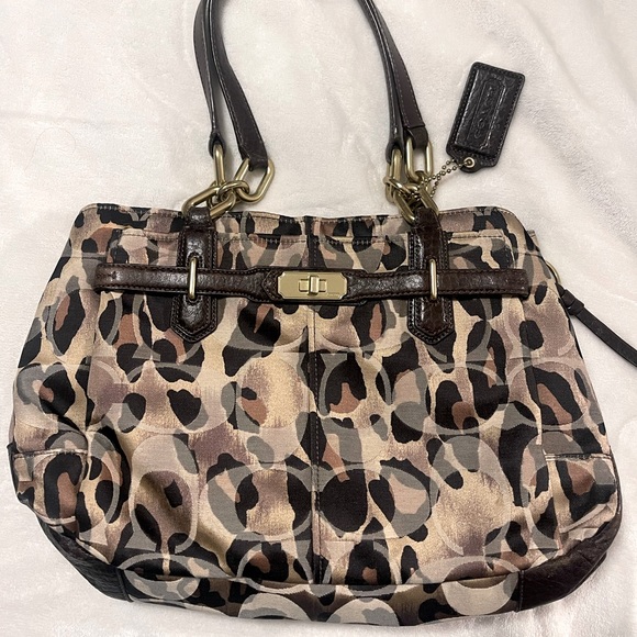 Coach | Bags | Coach Purse Leopard | Poshmark
